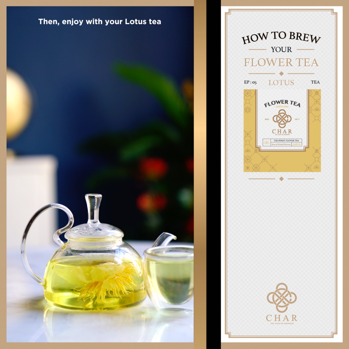 How to Brew LOTUS TEA – Char Flower Tea